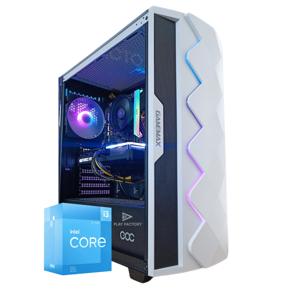 Pc Gamer Intel i3 12100F | RTX 3050 | 16GB | 500GB SSD | H610 | Win11 | Playfactory | Tienda de ...