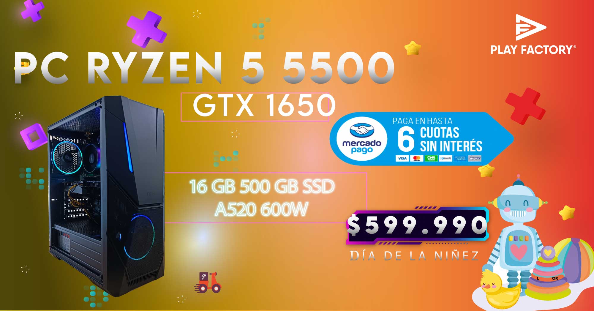 Tienda de armado PC Gamer, servicio técnico y mantención de PC.